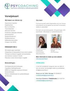 PsyCoaching – Voor verwijzers
